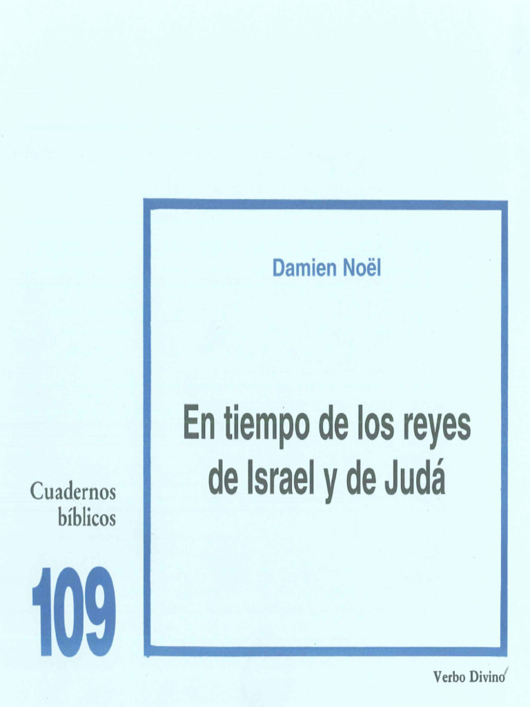En Tiempo de Los Reyes de Israel y de Juda | Descargar gratis PDF | Saulo | Reino de judá