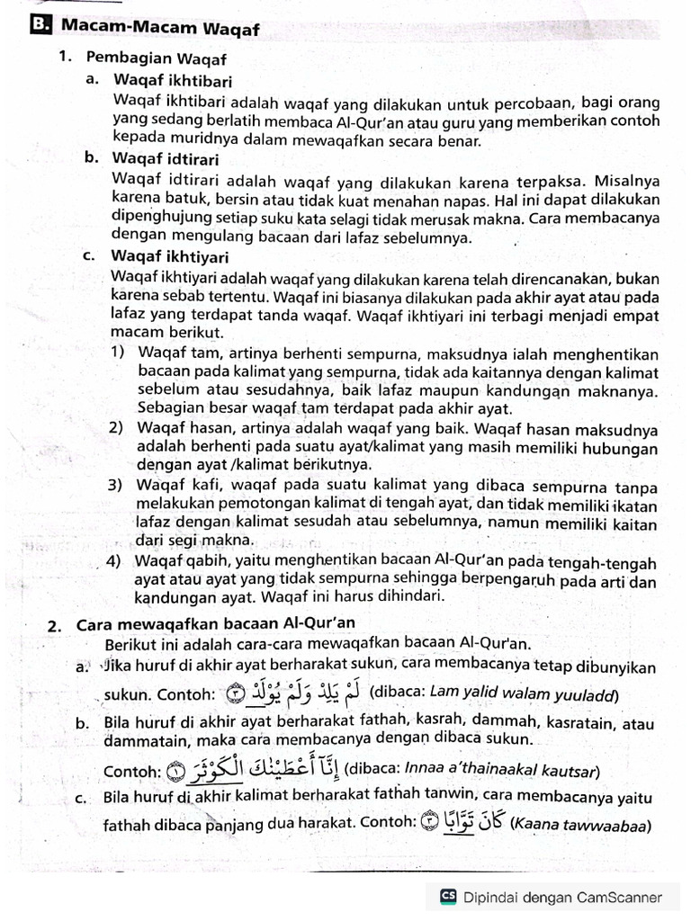 Waqof Dan Washol | PDF