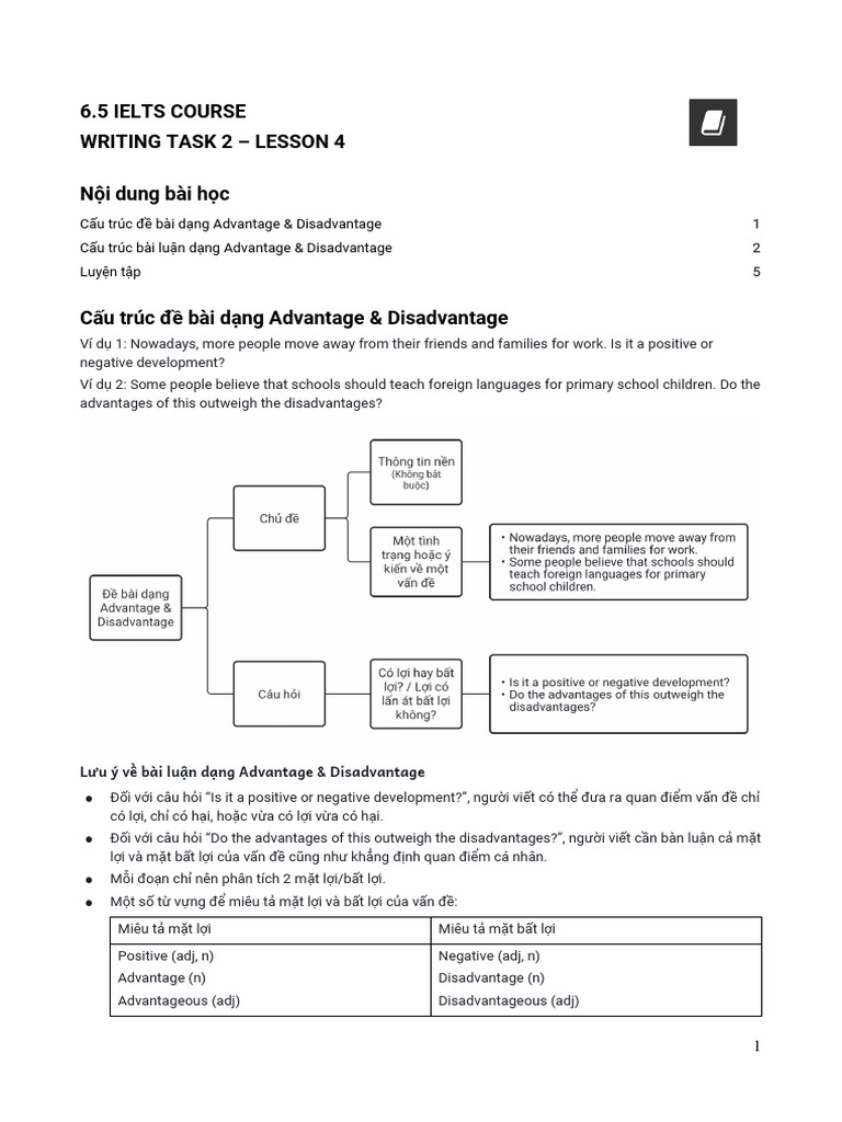6.5 IELTS - Writing Task 2.lesson 4 | PDF