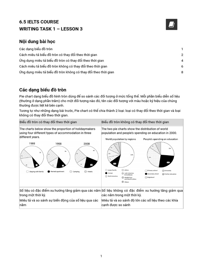 6.5 IELTS - Writing Task 1.lesson 3.120 | PDF