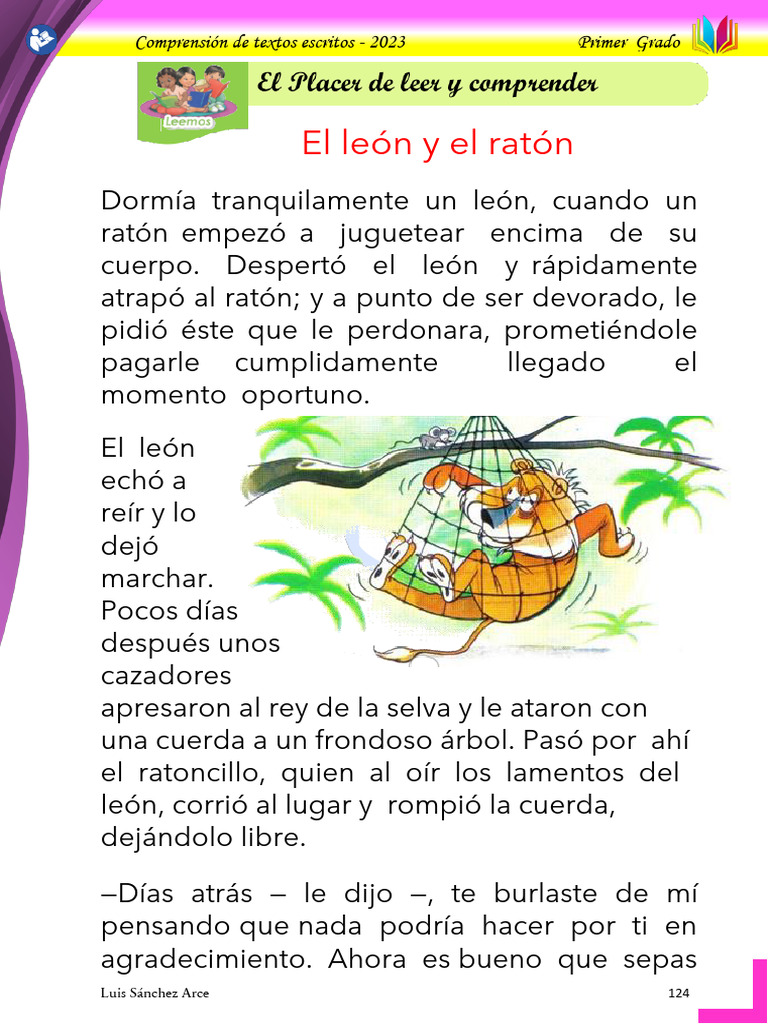 29- El león y el ratón | PDF