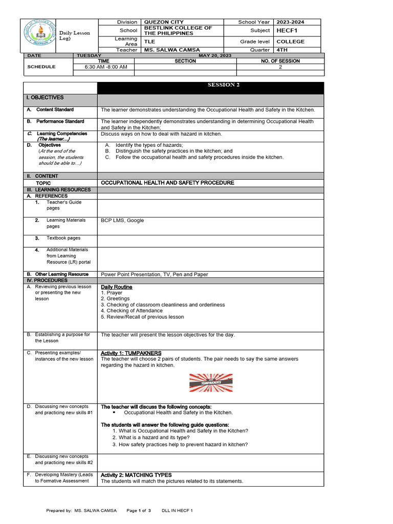 DLP-FINAL-DEMO | PDF | Hazards | Learning