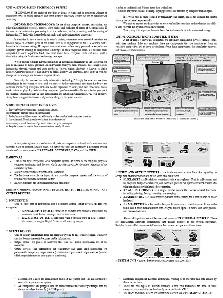 Ge Elec 3 Reviewer 1 | PDF | Computer Data Storage | Usb Flash Drive