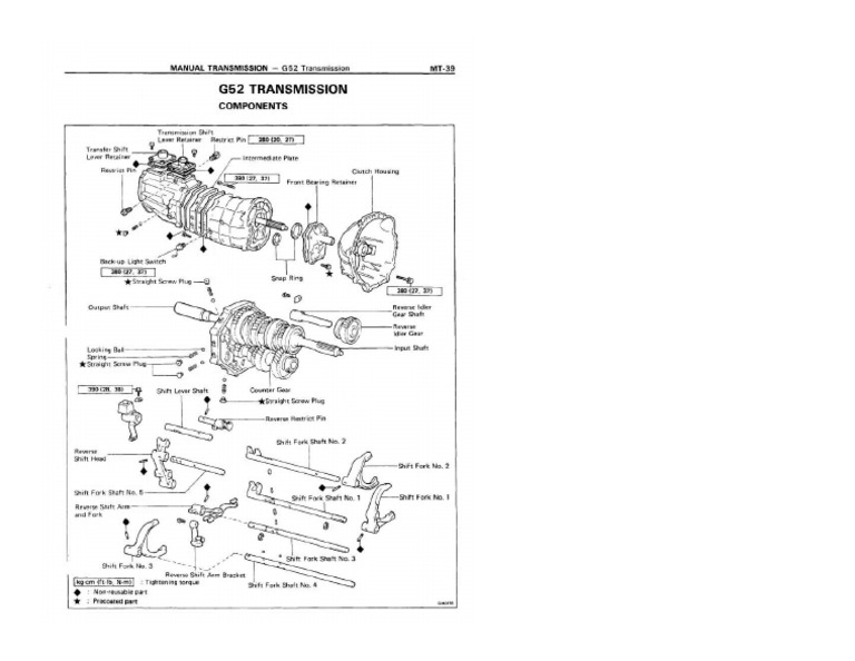 Transmision G52 Toyota | PDF