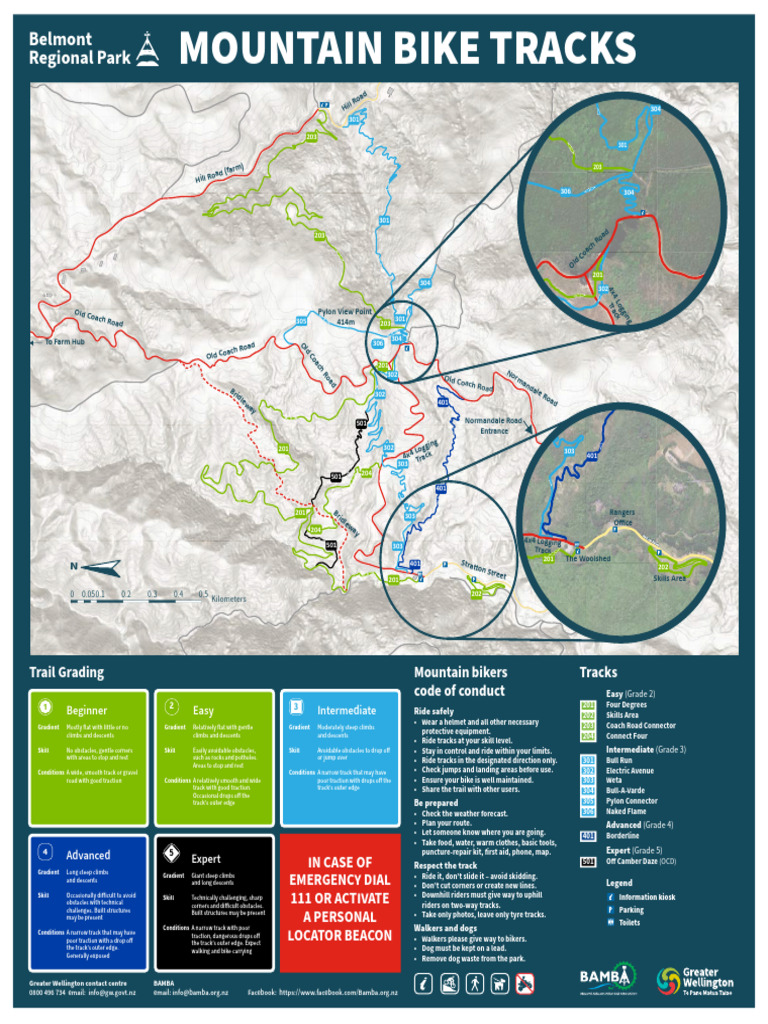 Belmont Mountain Bike Tracks Map For Web | PDF