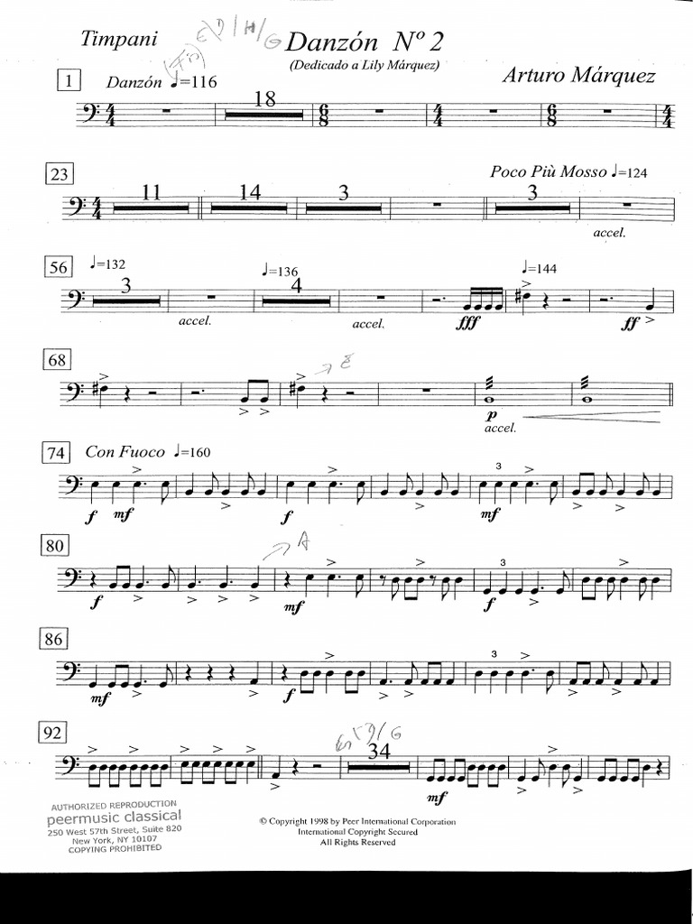 Pages From Danzon - No - 2 - Timpani | PDF