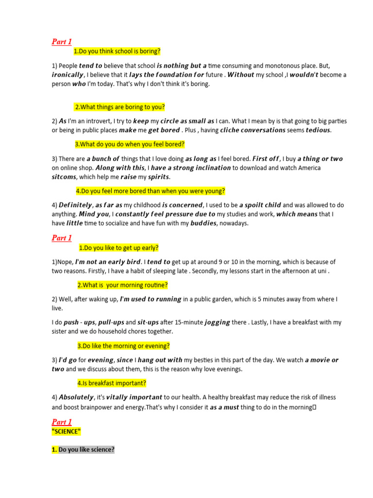 Sample Answers by Isabella's Blog | PDF | Science