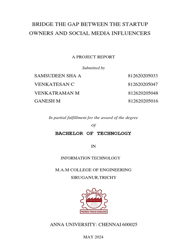 FINAL Year Appa University | PDF | Software Testing | World Wide Web