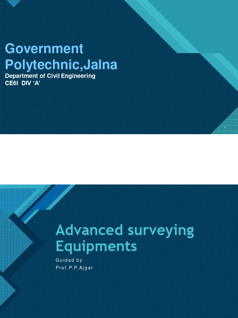 Advanced Surveying Equipments | PDF | Lidar | Geographic Information System