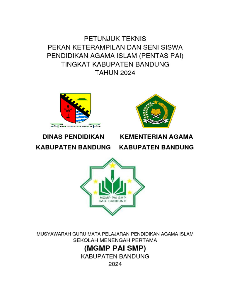 Petunjuk Teknis Pentas PAI 2024 | PDF