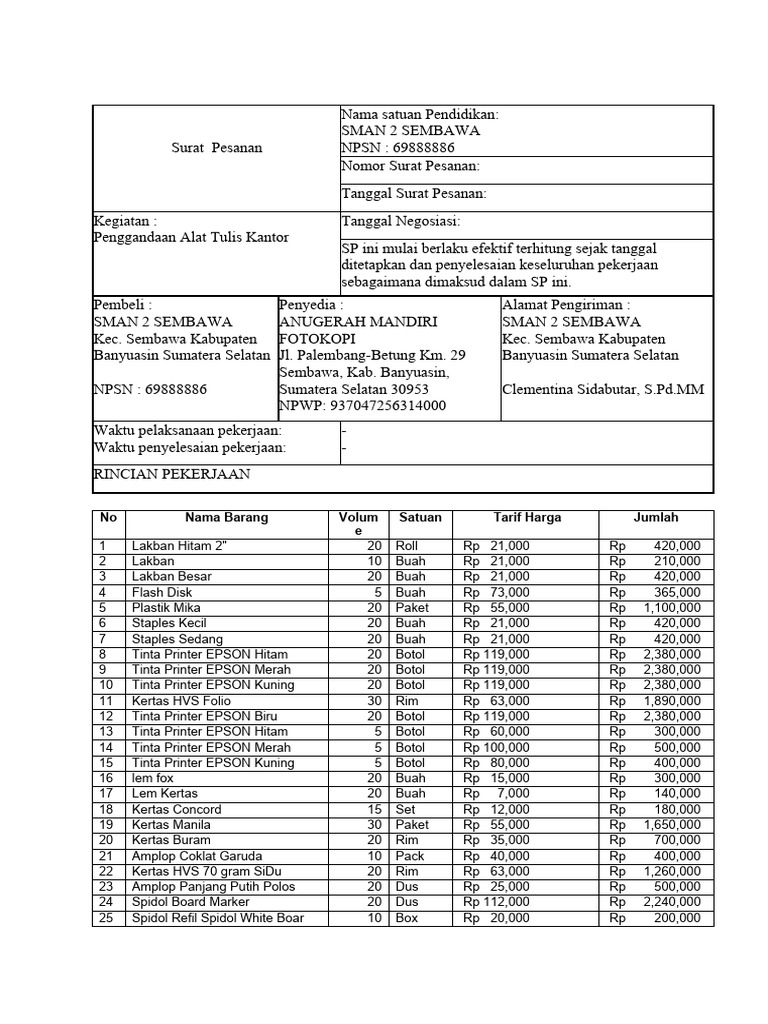 SPK Sman 2 SPK Atk | PDF