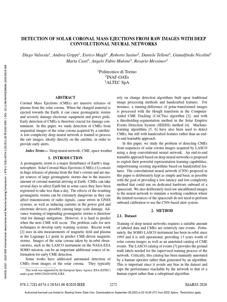 Detection of Solar Coronal Mass Ejections From Raw Images With Deep ...
