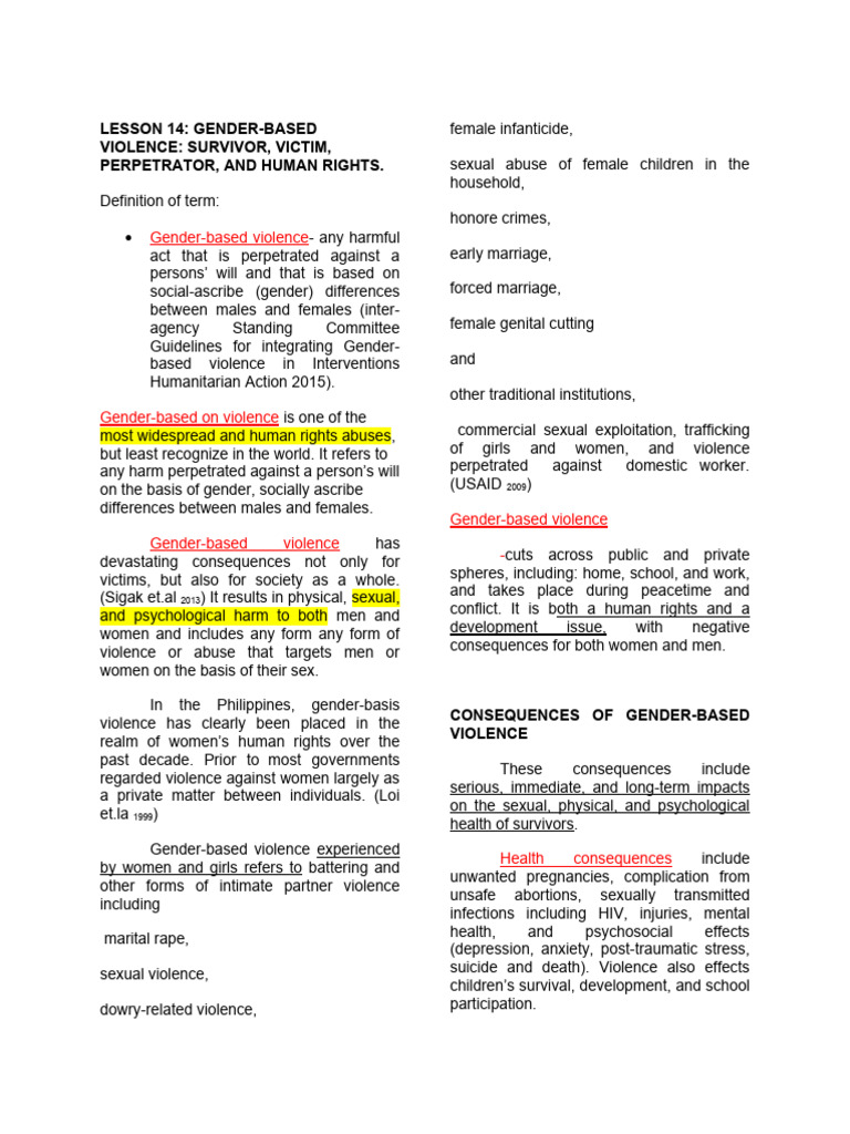 Topic-14. Reviewer | PDF | Violence | Violence Against Women