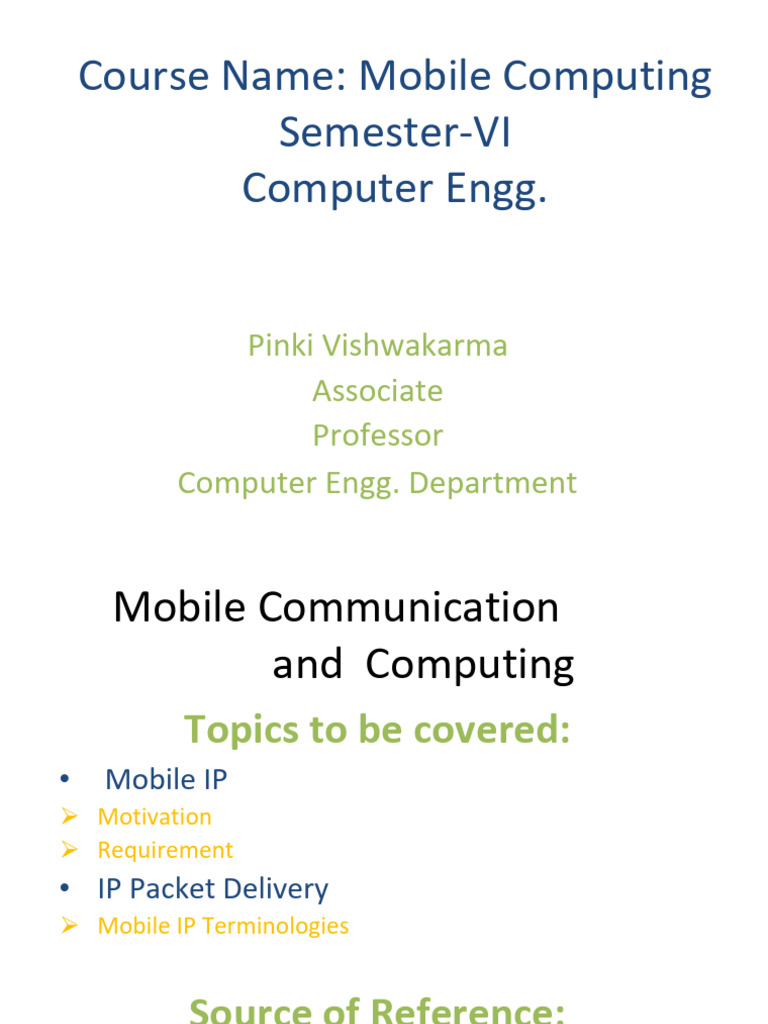 Module 3 Part 1 | PDF | Internet Protocols | Network Architecture
