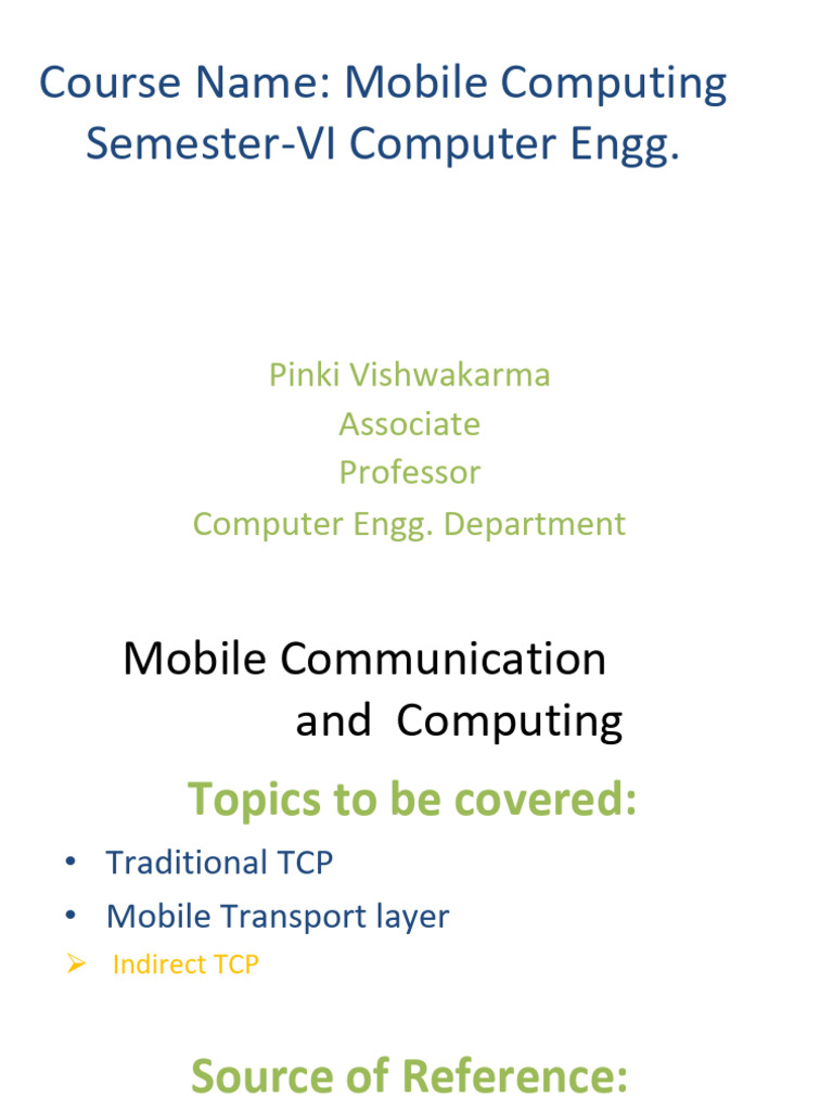 Module 3 part 2 | PDF | Transmission Control Protocol | Network Congestion