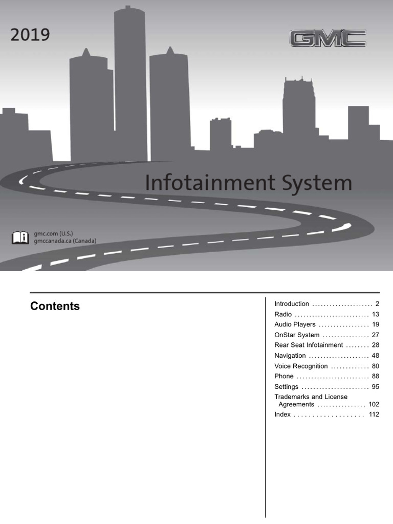 2019 Gmc Infotainment Guide | PDF | Radio | Mobile App