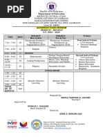 2024-2025-Sned Class-Program | PDF | Public Administration | Philippines