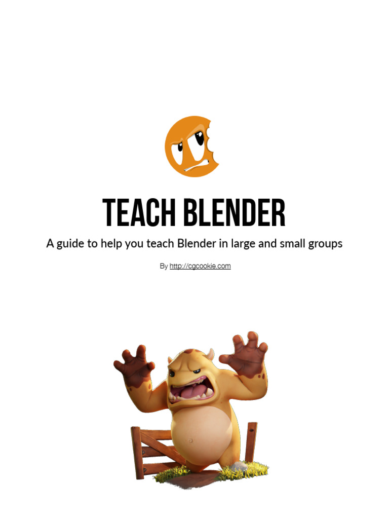 Blender CG Cookie Teaching Guide | PDF | Blender (Software ...