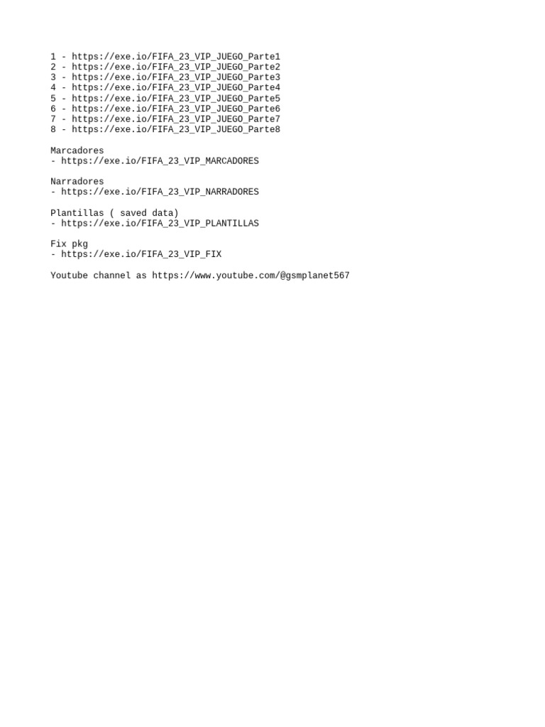FIFA 23 VIP Game Links | PDF