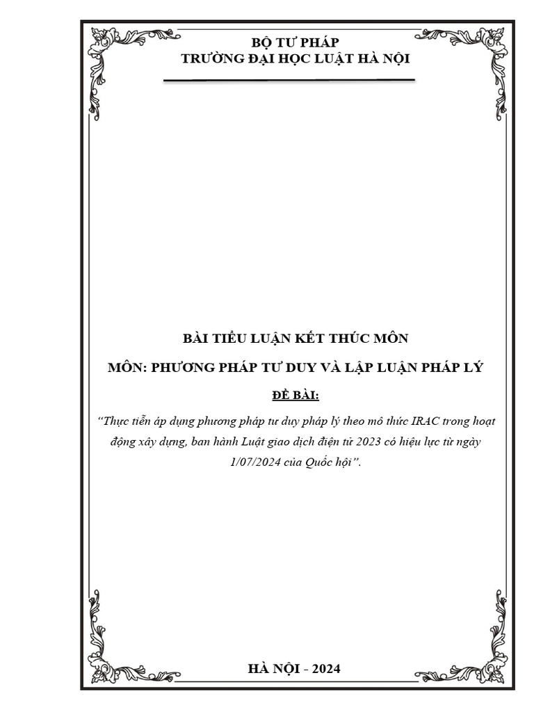 Mô Hình IRAC | PDF