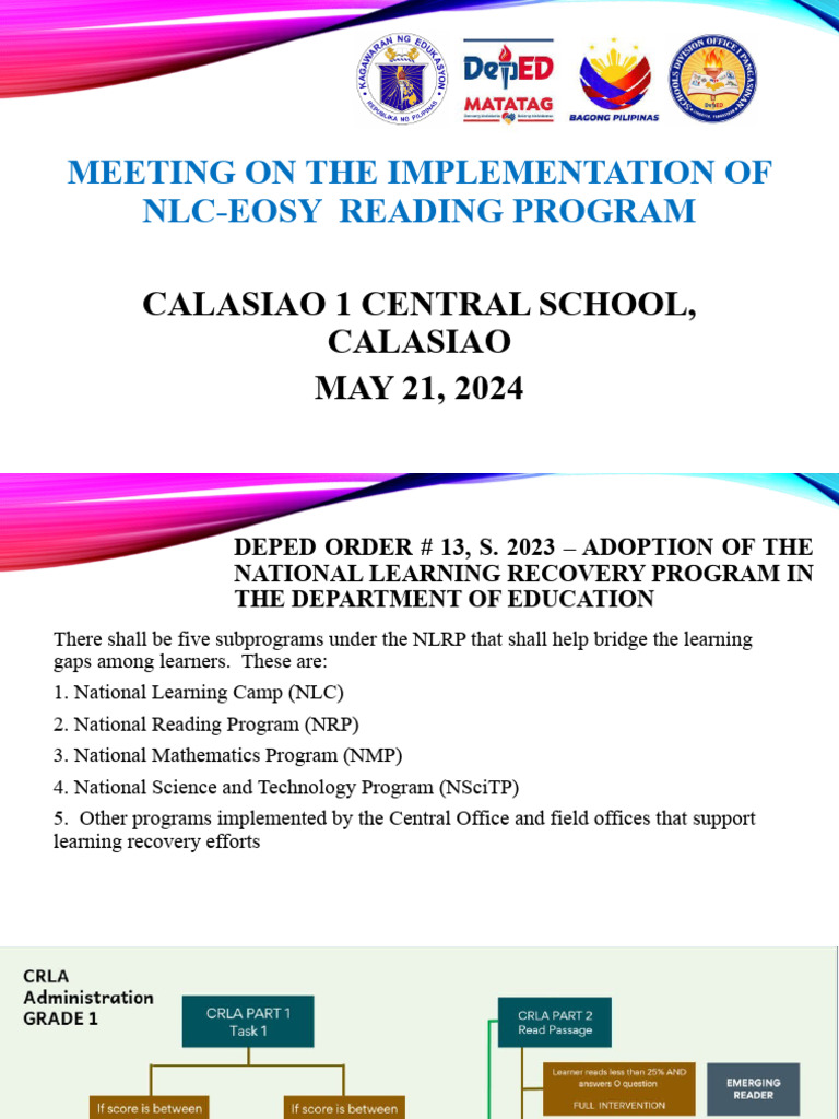 EOSY-MEETING-2024 | PDF | Literacy | Learning