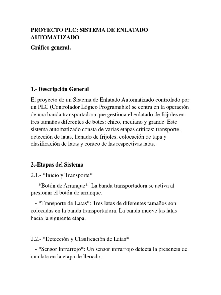 Proyecto PLC2 | PDF | Controlador lógico programable