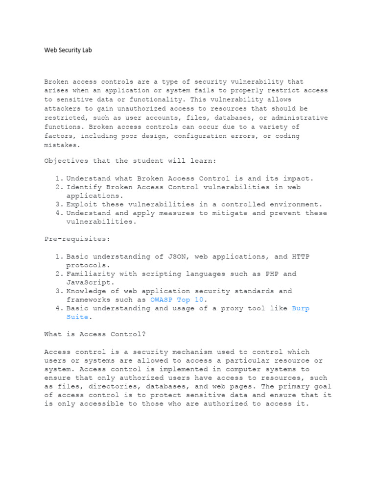 Web Security Lab | PDF | Security | Computer Security