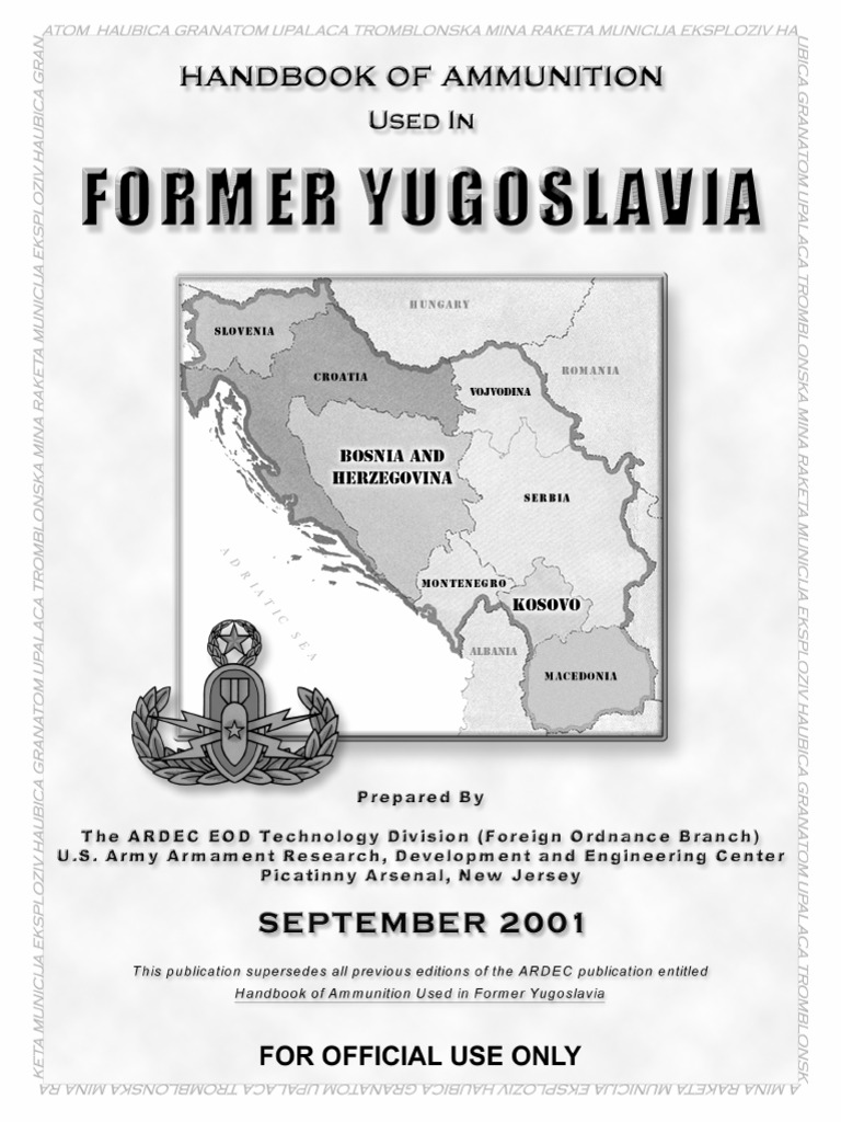 Yugoslav Ordnance Handbook Overview | PDF | Ammunition | Fuze