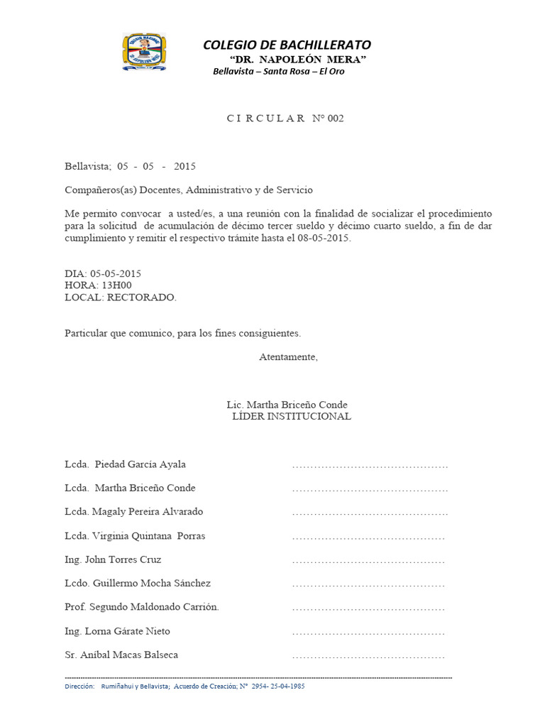 Circulares 2015-16 | PDF | Comunicación humana