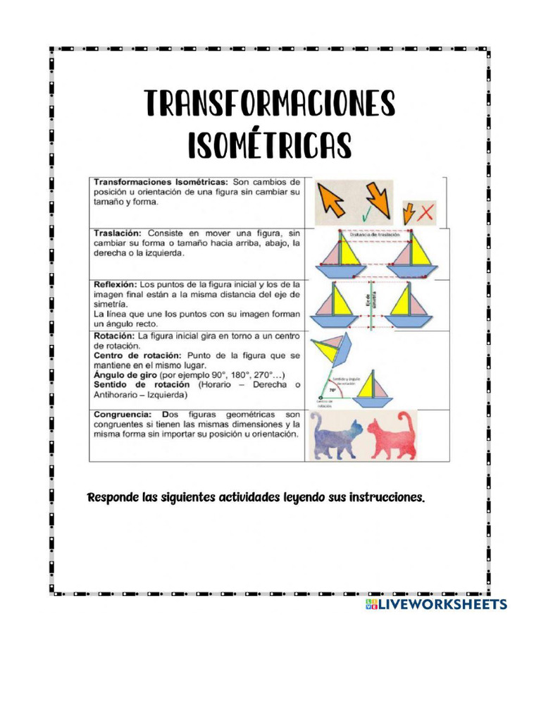 Transformaciones Isométricas | PDF
