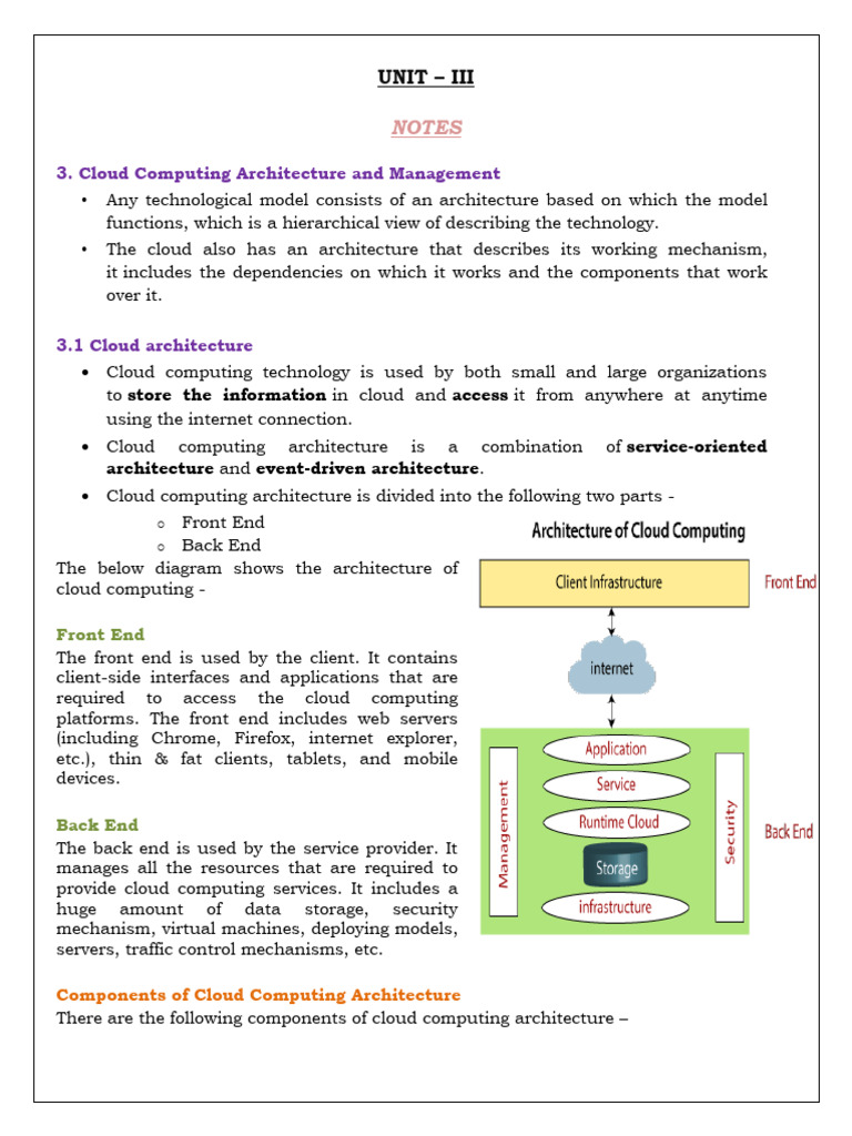 CC UNIT-3 Material | PDF | Cloud Computing | Computer Network CC UNIT-3 Material | PDF | Cloud Computing | Computer Network