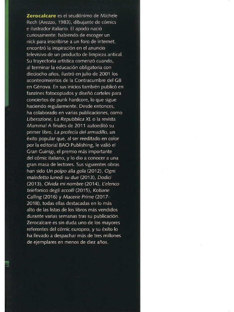 Olvida Mi Nombre (Zerocalcare Ed. Reservoir Books 2019) | PDF