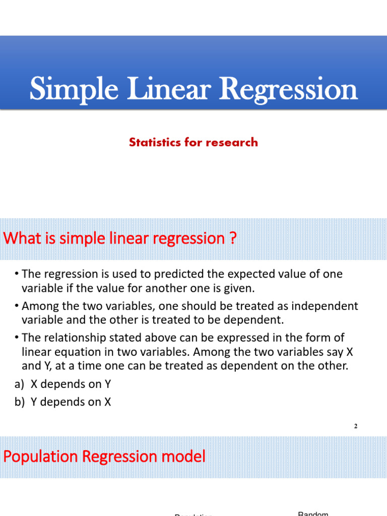 Regression | PDF | Errors And Residuals | Linear Regression