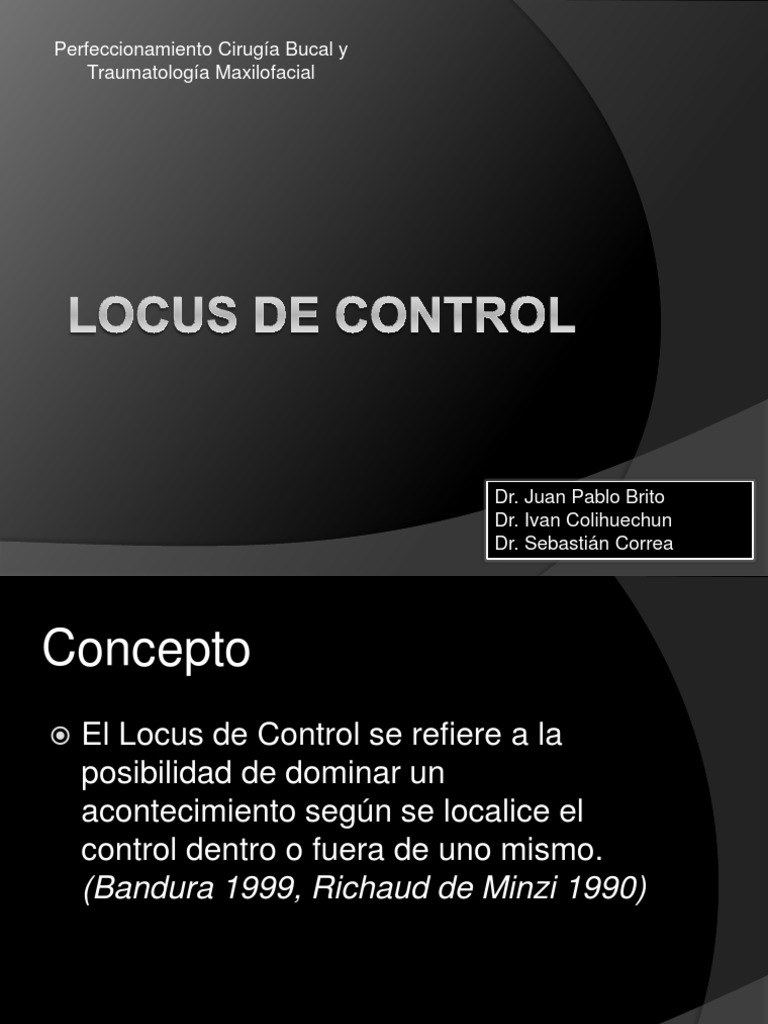 Locus de Control | PDF | Psicología clínica | Psicología Aplicada
