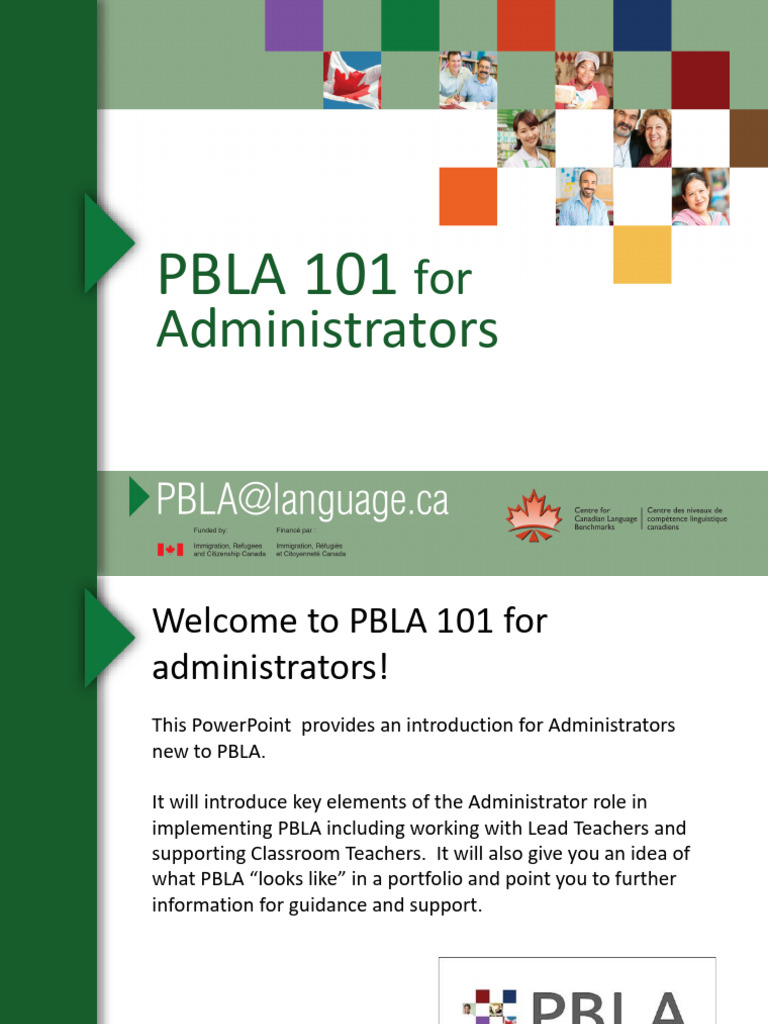 PBLA 101: Administrator's Guide | PDF | Educational Assessment | Learning