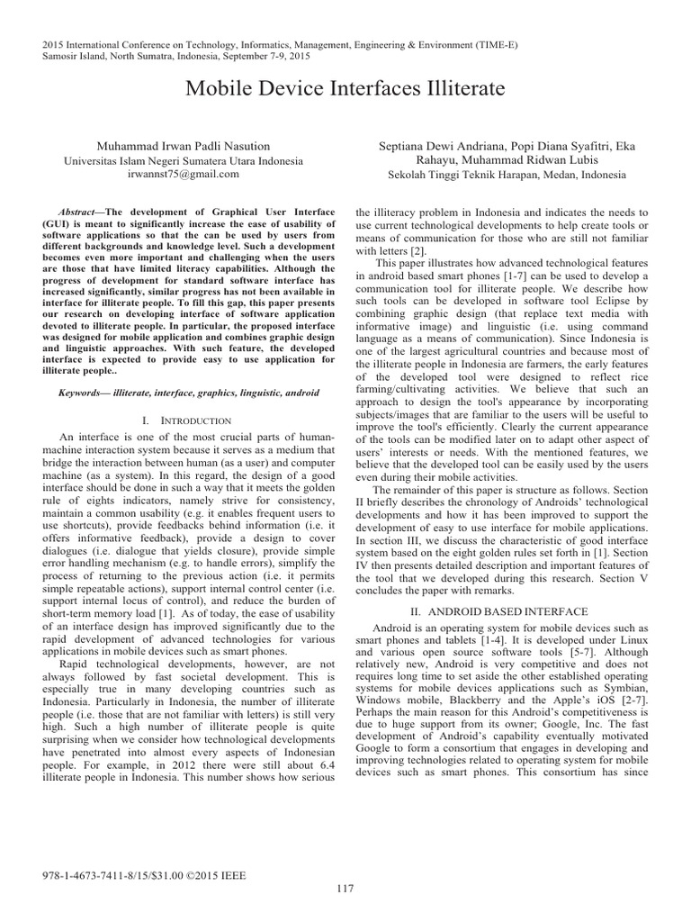 Nasution 2015 | PDF | Android (Operating System) | Graphical User Interfaces
