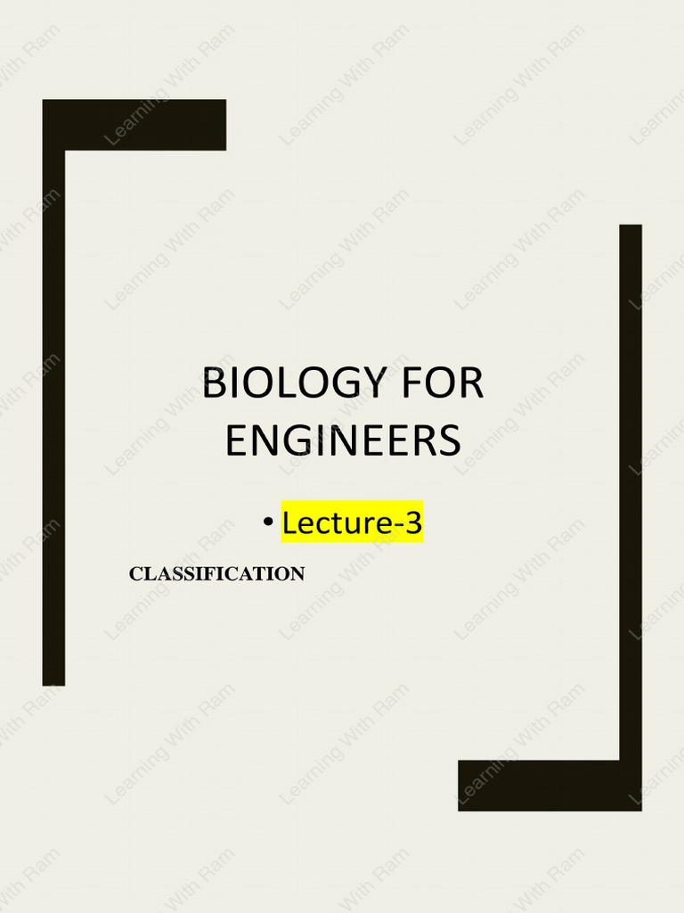 Ec-3, 4 - Classification | PDF