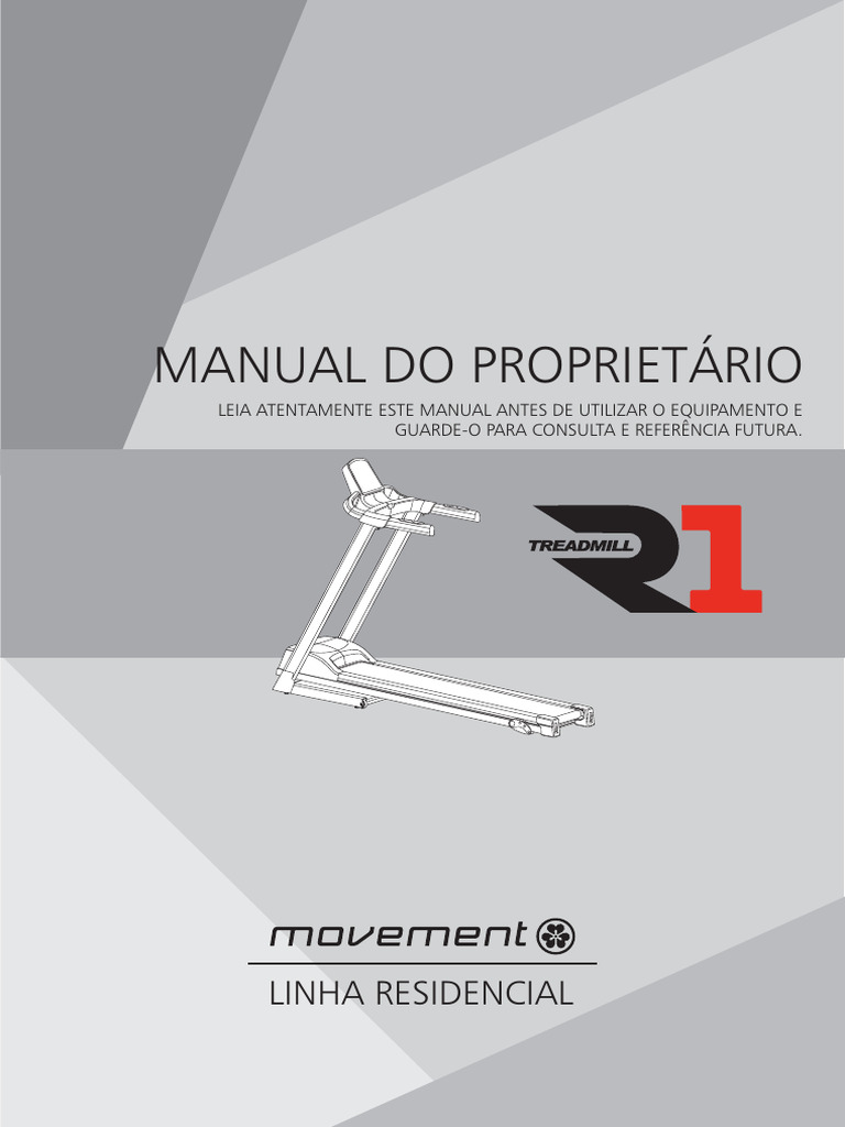 Manual da esteira movement r1 | PDF