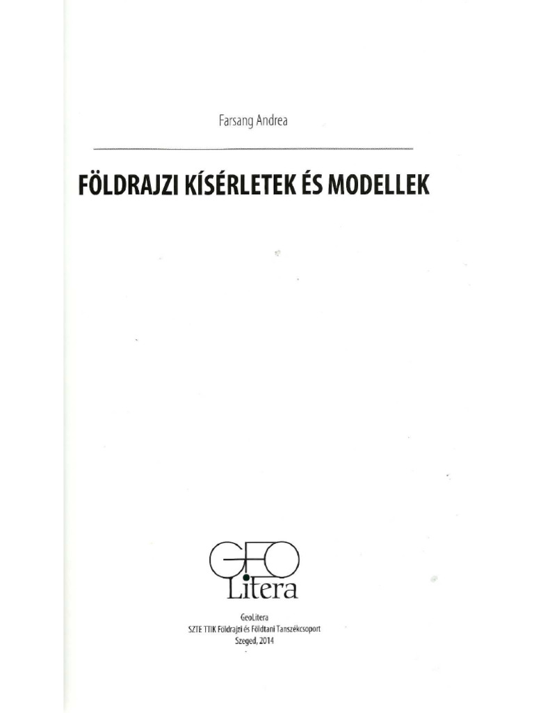 Farsang Andrea - Foldrajz Kiserletek | PDF