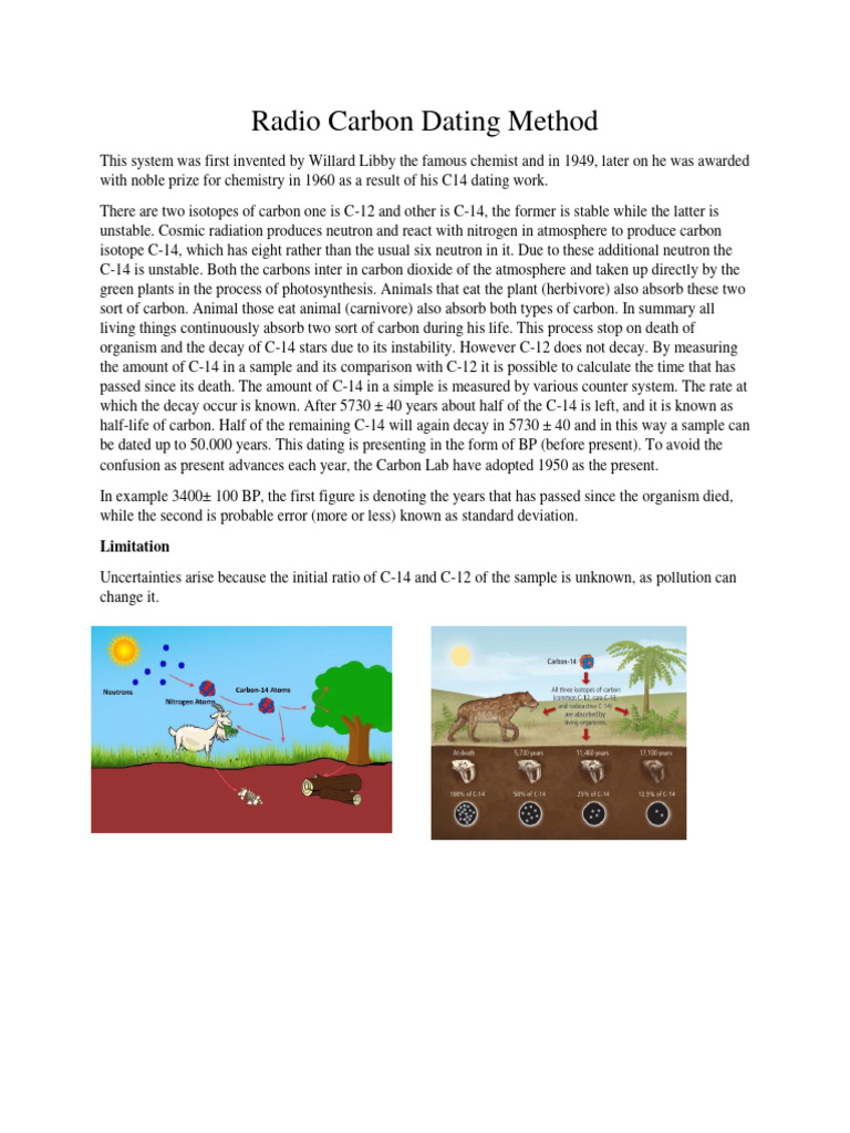 History and Process of Radiocarbon Dating | PDF