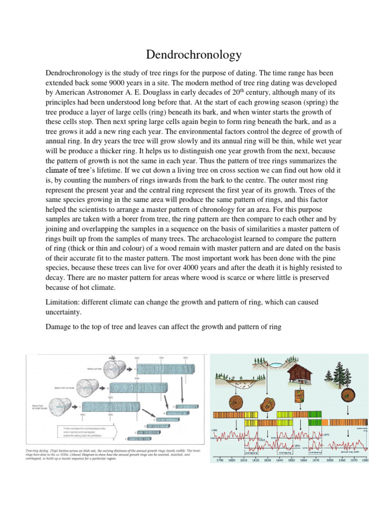 Dendrochronology: Tree Ring Dating Basics | PDF