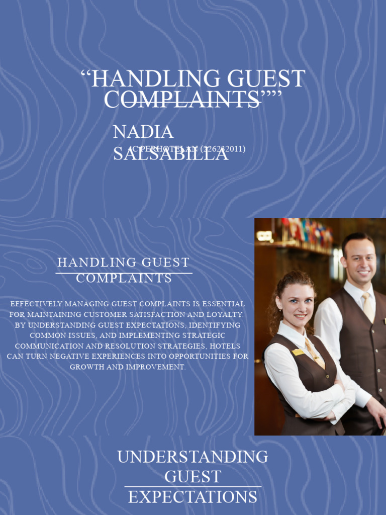 Blue White Modern Luxury Hotel Promotion Presentation | PDF | Business ...