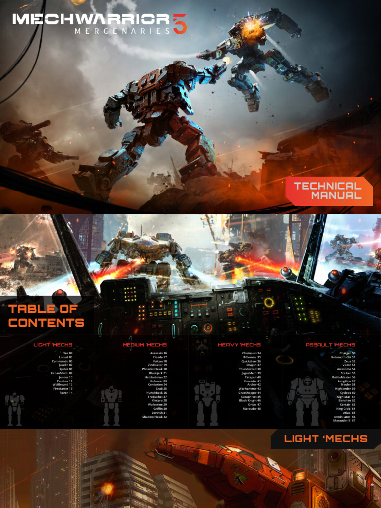 MechWarrior 5: Mech Guide | PDF | Armoured Fighting Vehicles | Tanks
