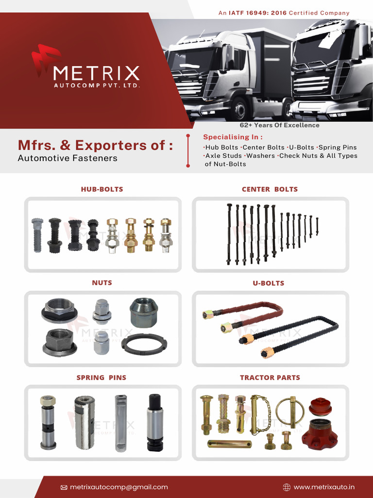 METRIX AUTOCOMP - Company Profile | PDF | Nut (Hardware)