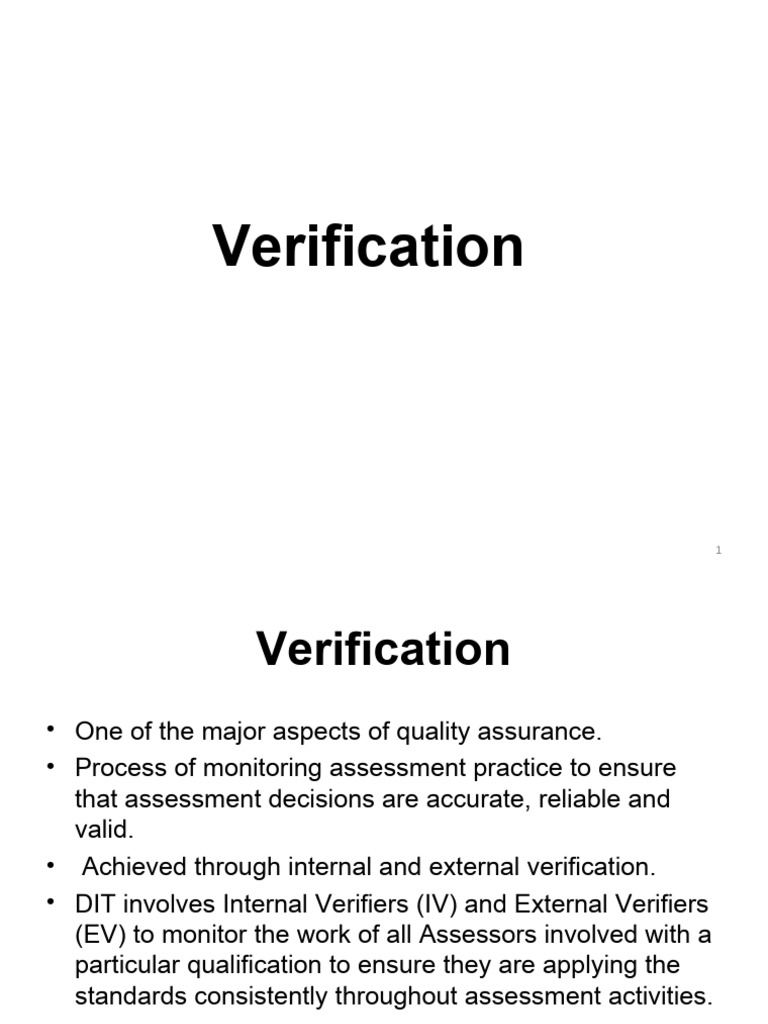 1 - Introduction - Verification 1 C | PDF | Verification And Validation ... 1 - Introduction - Verification 1 C | PDF | Verification And Validation ...
