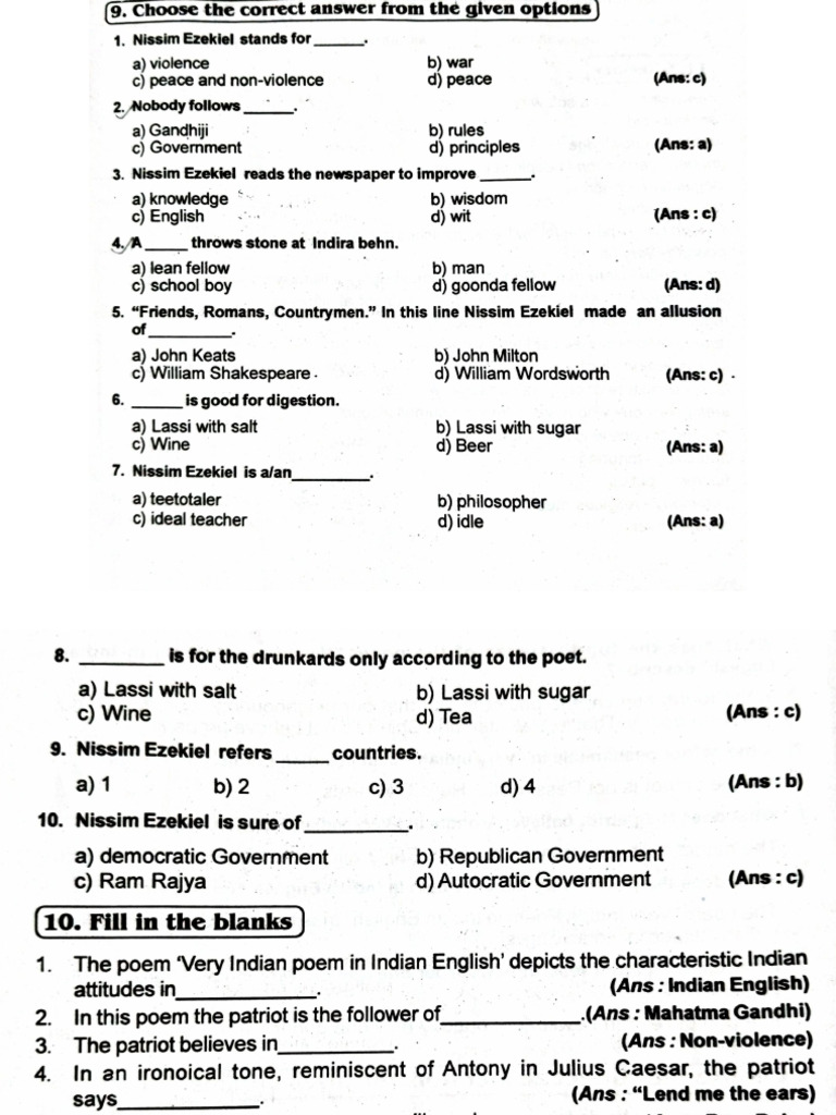 Ist Year One Marks (Even) | PDF
