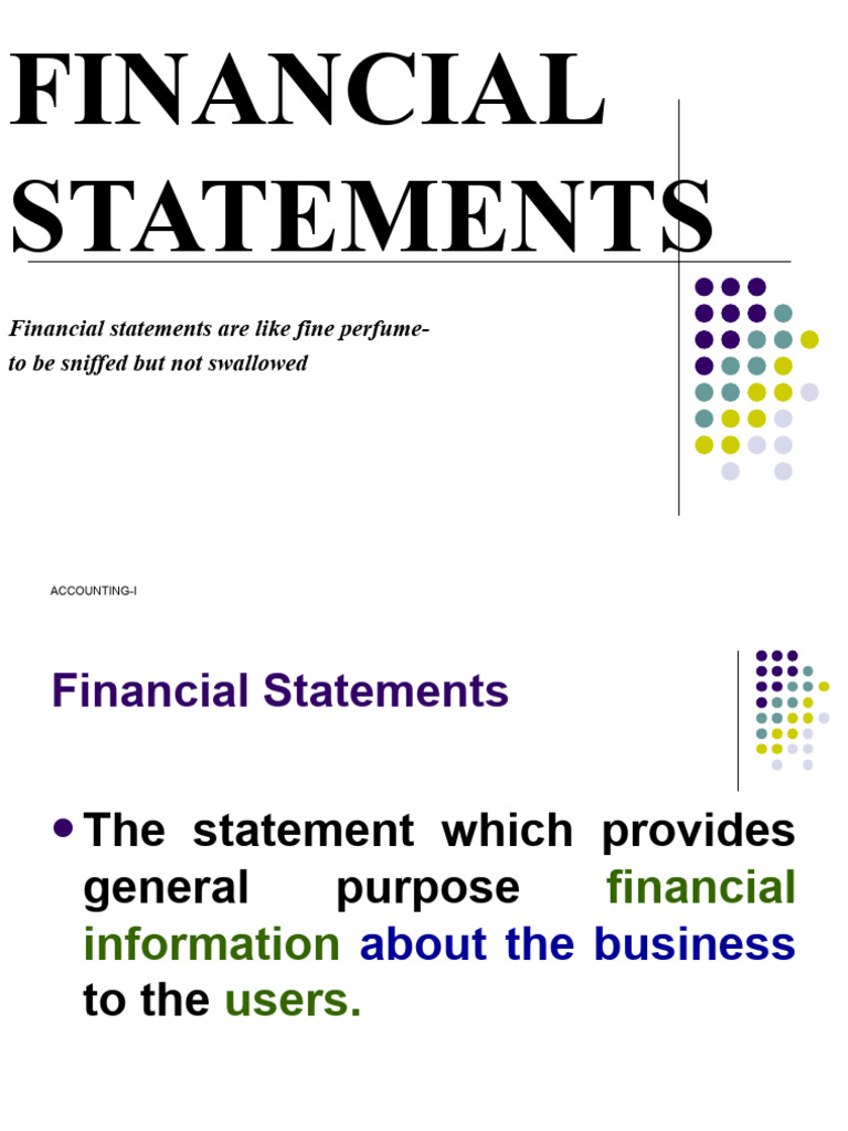 Understanding Financial Statements | PDF | Debits And Credits | Expense