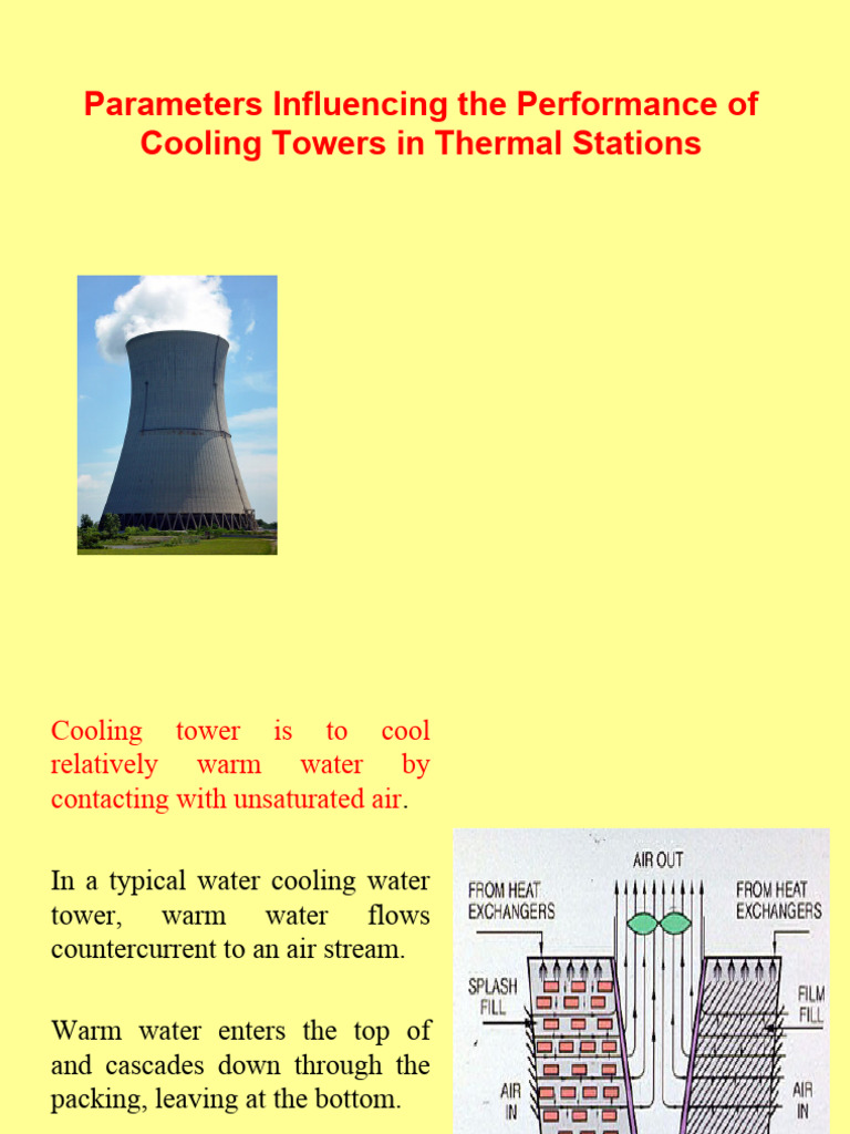 Cooling Tower Final Pdf Humidity Heat