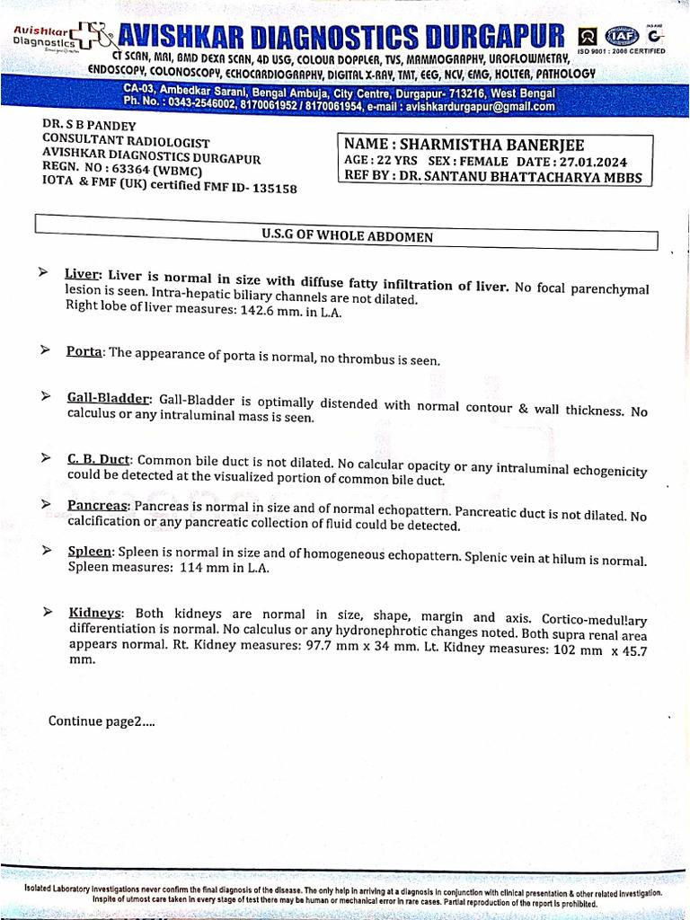 Usg of S Banerjee | PDF