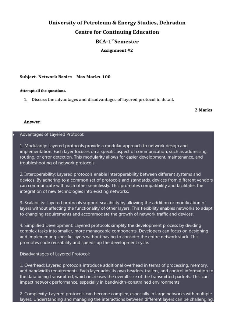 Assignment 2 Network Basic | PDF | I Pv6 | Internet Protocols